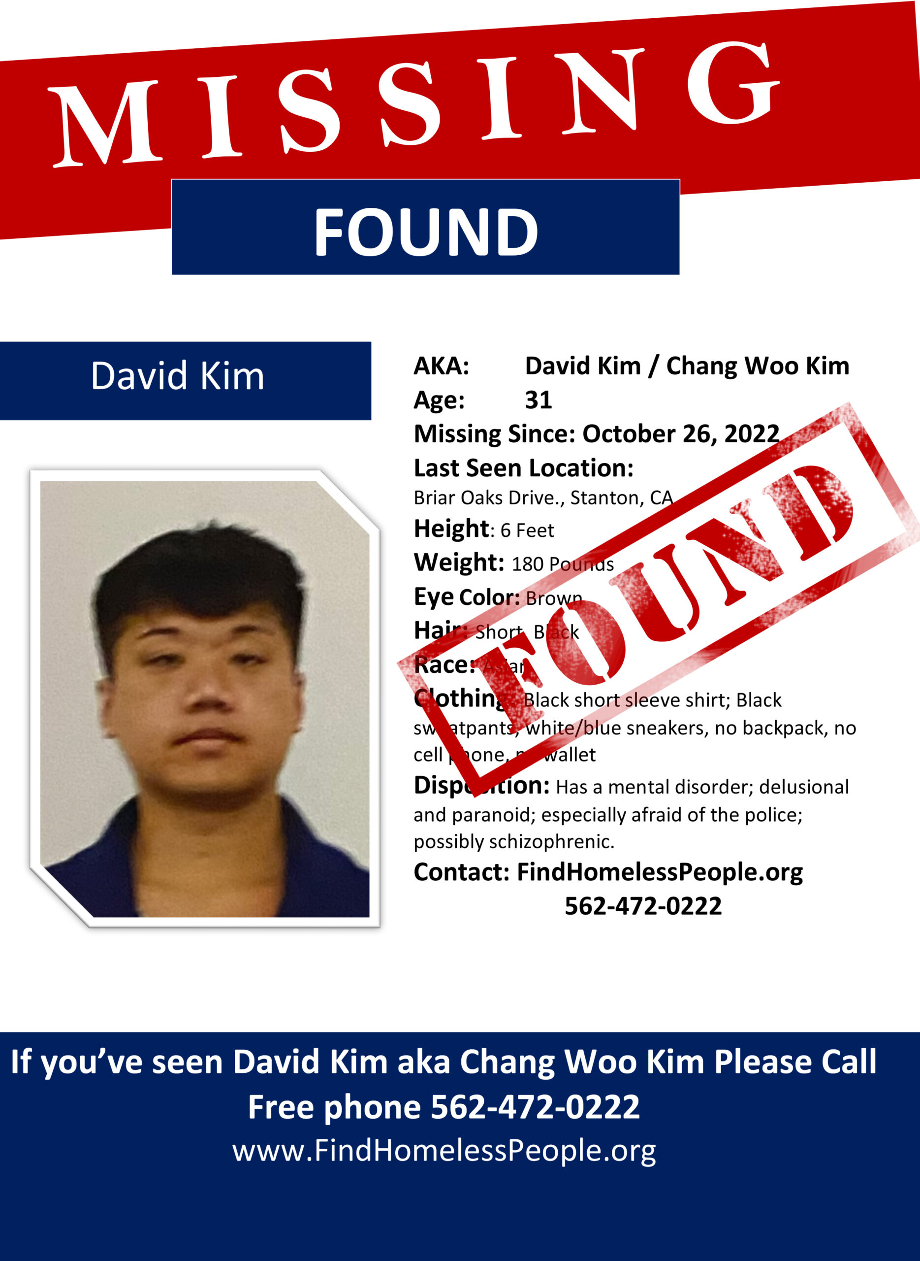 Find Homeless Person